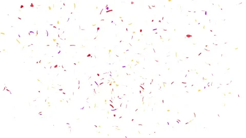4K Colorful Confetti Particles with Alph... | Stock Video | Pond5