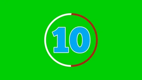 Countdown Green Screen Stock Video Footage | Royalty Free Countdown ...