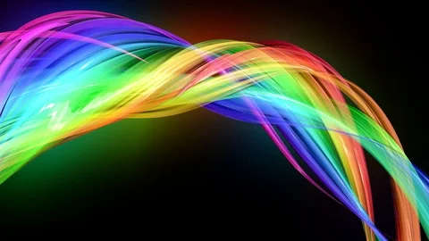 4k colorful looped animation of a rainbo... | Stock Video | Pond5