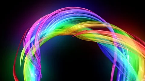 4k colorful looped animation of a rainbo... | Stock Video | Pond5