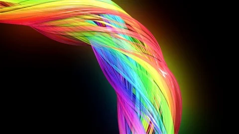 4k colorful looped animation of a rainbo... | Stock Video | Pond5