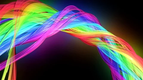 4k colorful looped animation of a rainbo... | Stock Video | Pond5