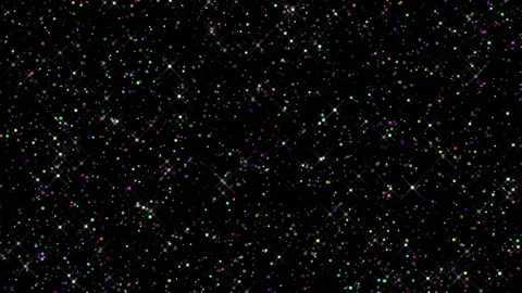 4k Colorful Sparkling Stars. Looped Over... | Stock Video | Pond5