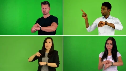 4K compilation (montage) - people point ... | Stock Video | Pond5