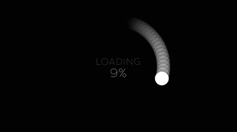 4K Computer Loading Sign Animation 5 | Stock Video | Pond5