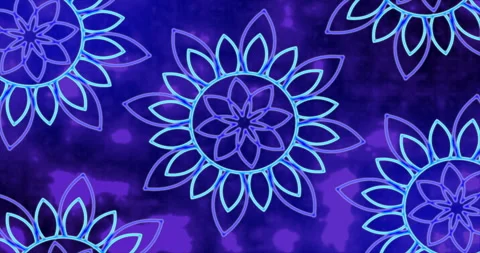 4K cool design flower animation on a coo... | Stock Video | Pond5