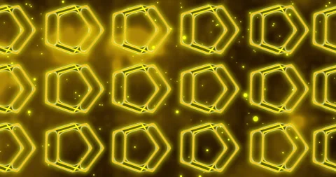 4K cool design pentagon animation on col... | Stock Video | Pond5