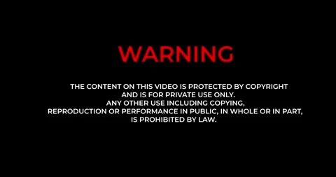 4k copyright warning with glitch effect ... | Stock Video | Pond5