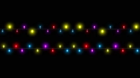 4K Corner light bulb string frame and bo... | Stock Video | Pond5