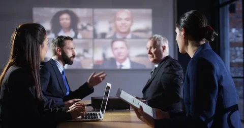 4K Corporate business team, mixed ages &... | Stock Video | Pond5