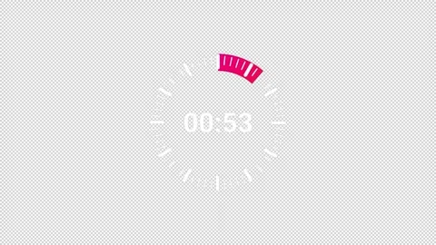 60 Second Countdown Transparent Background Stock Videos – Royalty-Free ...