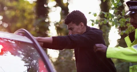 4K Crime suspect being arrested & handcu... | Stock Video | Pond5
