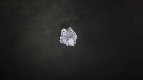 4K Crumpled Paper close-up animation on ... | Stock Video | Pond5