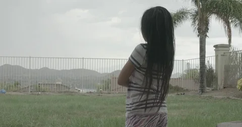 4K cute asian girl back side dancing han... | Stock Video | Pond5