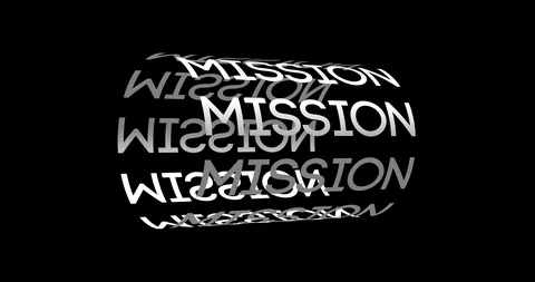 4K Cylinder Text - Mission Animation |Lo... | Stock Video | Pond5