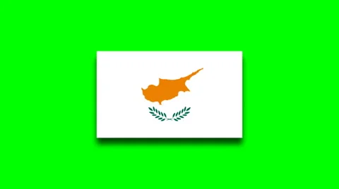 4K - Cyprus country flag on green screen | Stock Video | Pond5