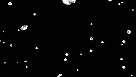 4K Diamonds Rain Falling Down Glamour Ov... | Stock Video | Pond5