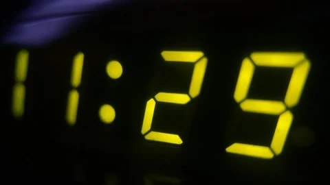4K Digital Clock Turn to 11 30 | Stock Video | Pond5