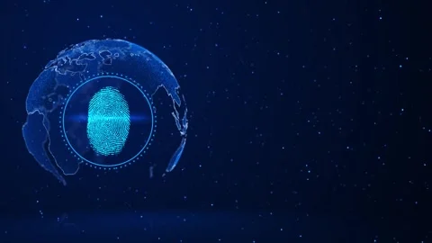 4K Digital Fingerprint identification sc... | Stock Video | Pond5