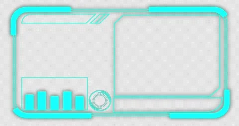 4K digital green color HUD futuristic ba... | Stock Video | Pond5