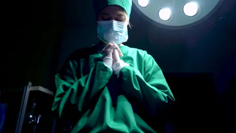 4K, Doctor sat on his knees on floor, Bo... | Stock Video | Pond5