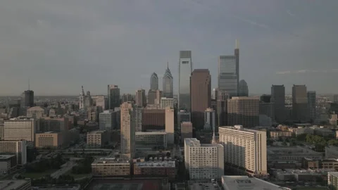 4K drone pulling back in Philadelphia, P... | Stock Video | Pond5