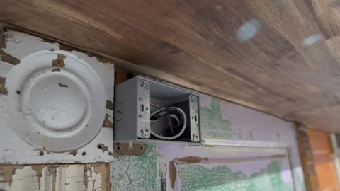 4K Electrical box installation on a cons... | Stock Video | Pond5