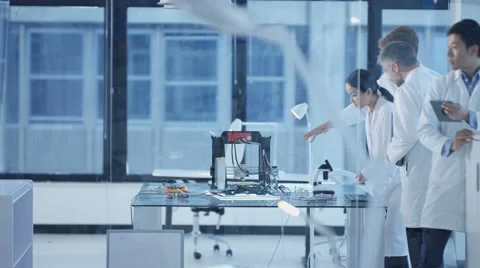 4K Electronic engineering team working i... | Stock Video | Pond5