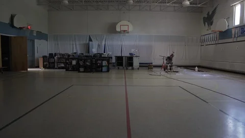 Empty School Gymnasium Stock Footage ~ Royalty Free Stock Videos | Pond5