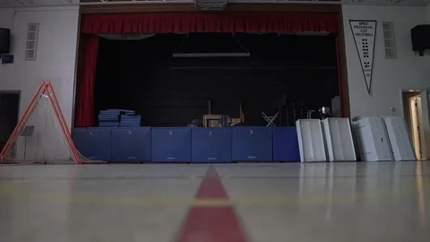 Empty School Gymnasium Stock Footage ~ Royalty Free Stock Videos | Pond5