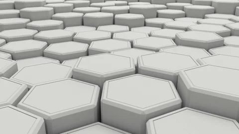 4k Endless Animation Hexagon Structure | Stock Video | Pond5