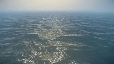4K Endless Ocean Static Aerial View 3D A... | Stock Video | Pond5
