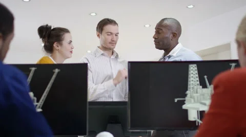 4K Engineering team working together usi... | Stock Video | Pond5