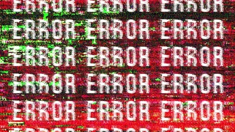 4k Error Glitch Looped Background | Stock Video | Pond5