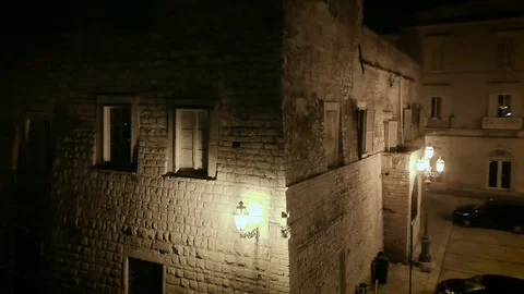 Old Apartment Building Night Stock Footage ~ Royalty Free Stock Videos ...