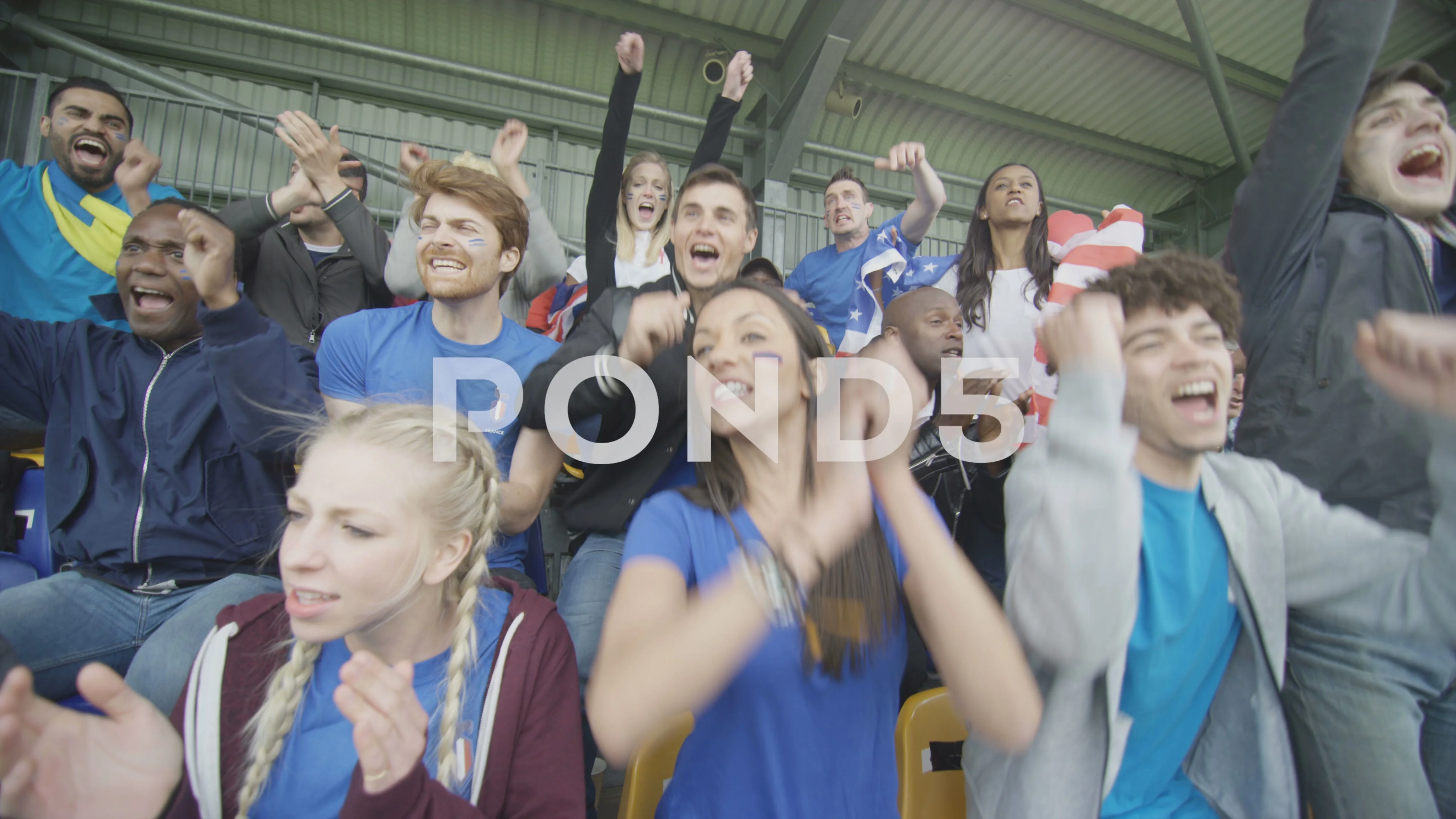 Excited Sports Crowd