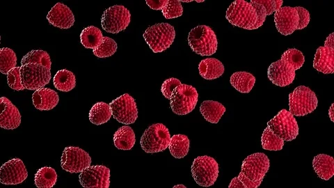 4K Exploding Raspberries with water on a... | Stock Video | Pond5