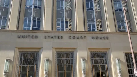 4K exterior of United States Court House... | Stock Video | Pond5