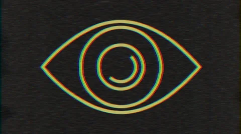4k - Eye spying VHS effect with distorti... | Stock Video | Pond5