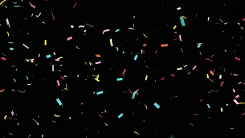 4K Falling Confetti Animation | Stock Video | Pond5