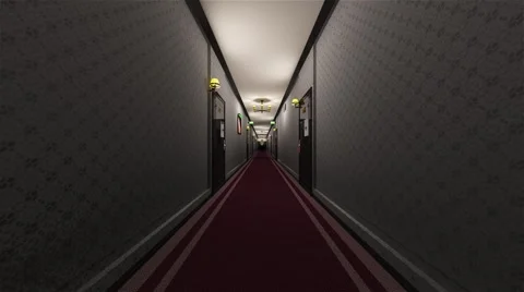 4K Fancy Hotel Corridor Surrealistic Vie... | Stock Video | Pond5