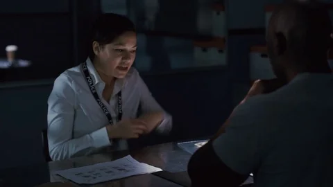 4K Female police detective questioning a... | Stock Video | Pond5