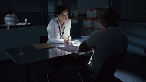 4K Female police detective questioning a... | Stock Video | Pond5