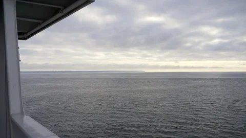4K Ferry Boat Ship Ocean Horizon View, B... | Stock Video | Pond5