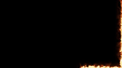 4k Fire Frame Background Clip | Stock Video | Pond5