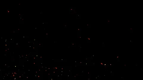 4K Fire Particles over black background ... | Stock Video | Pond5