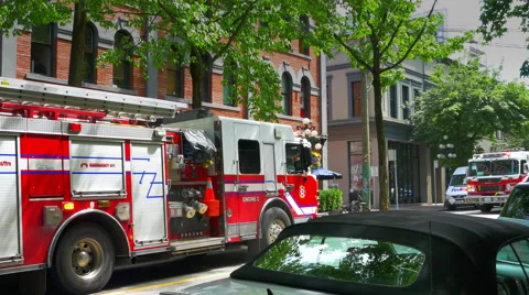 Firetruck Emergency Response Stock Video Footage | Royalty Free ...