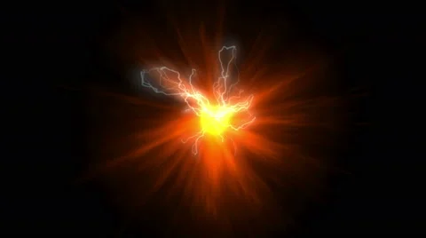 4k Fireball power energy electricity lig... | Stock Video | Pond5