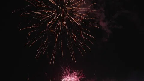 4k firework for new years eve background | Stock Video | Pond5