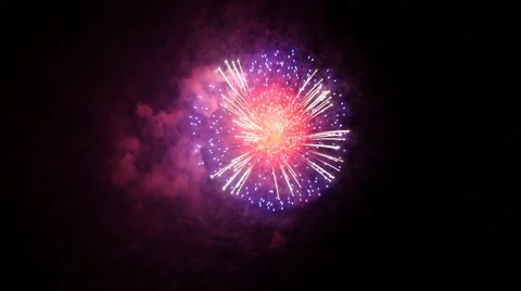 4k Fireworks display particles glitter U... | Stock Video | Pond5